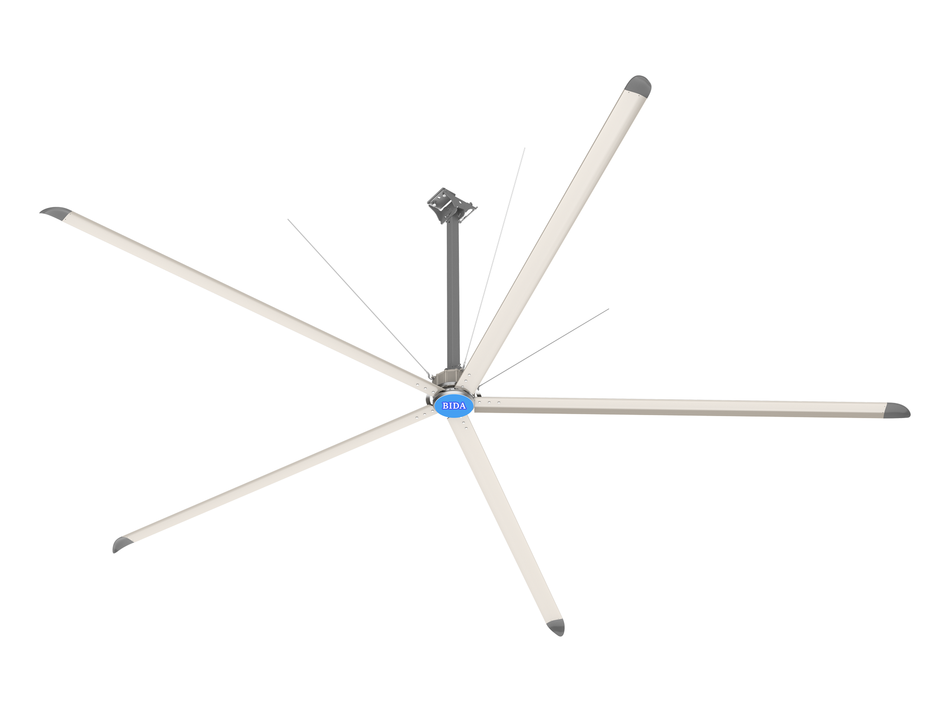 24ft/7.2m PMSM Motor Industrial HVLS Ceiling Fan Made In China - BIDA ...