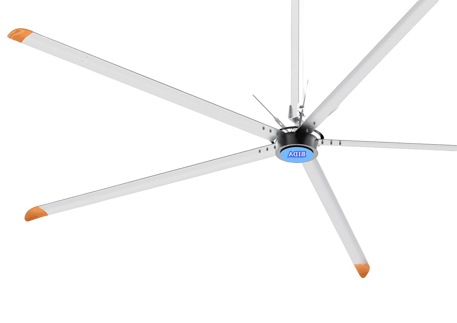 22ft (6.7m) PMSM Direct Drive High Volume HVLS Fan For Squash Court In ...