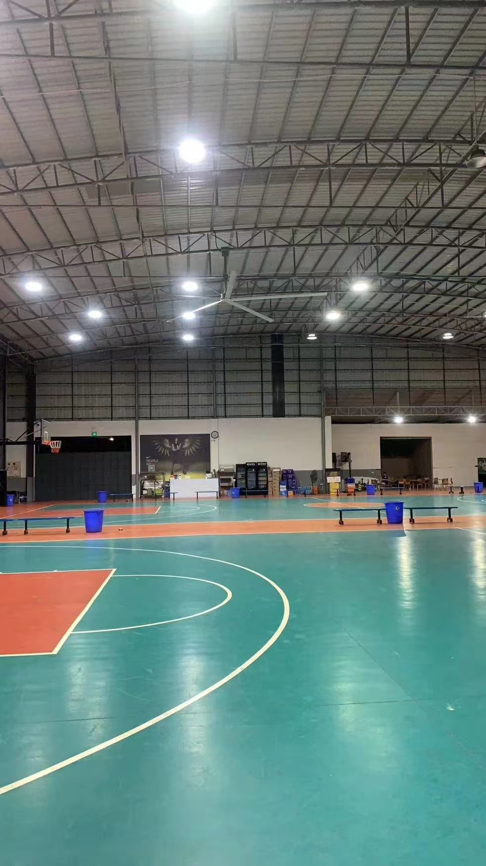 20ft / 6.2m PMSM HVLS Ceiling Fan For Indoor Gymnasium and Large Gym ...
